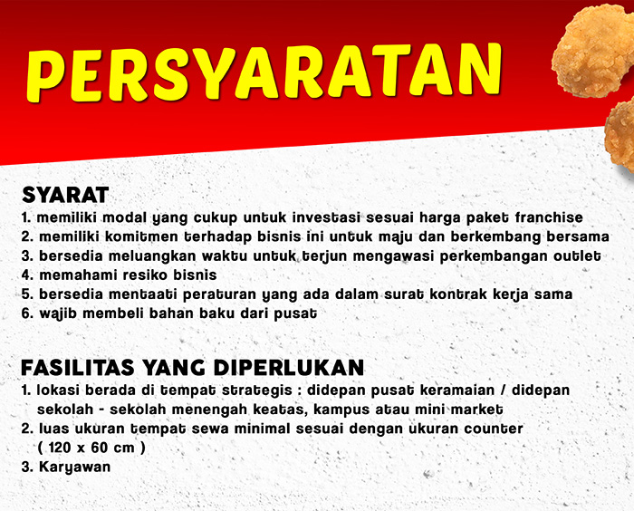 Franchise Chicken Popop