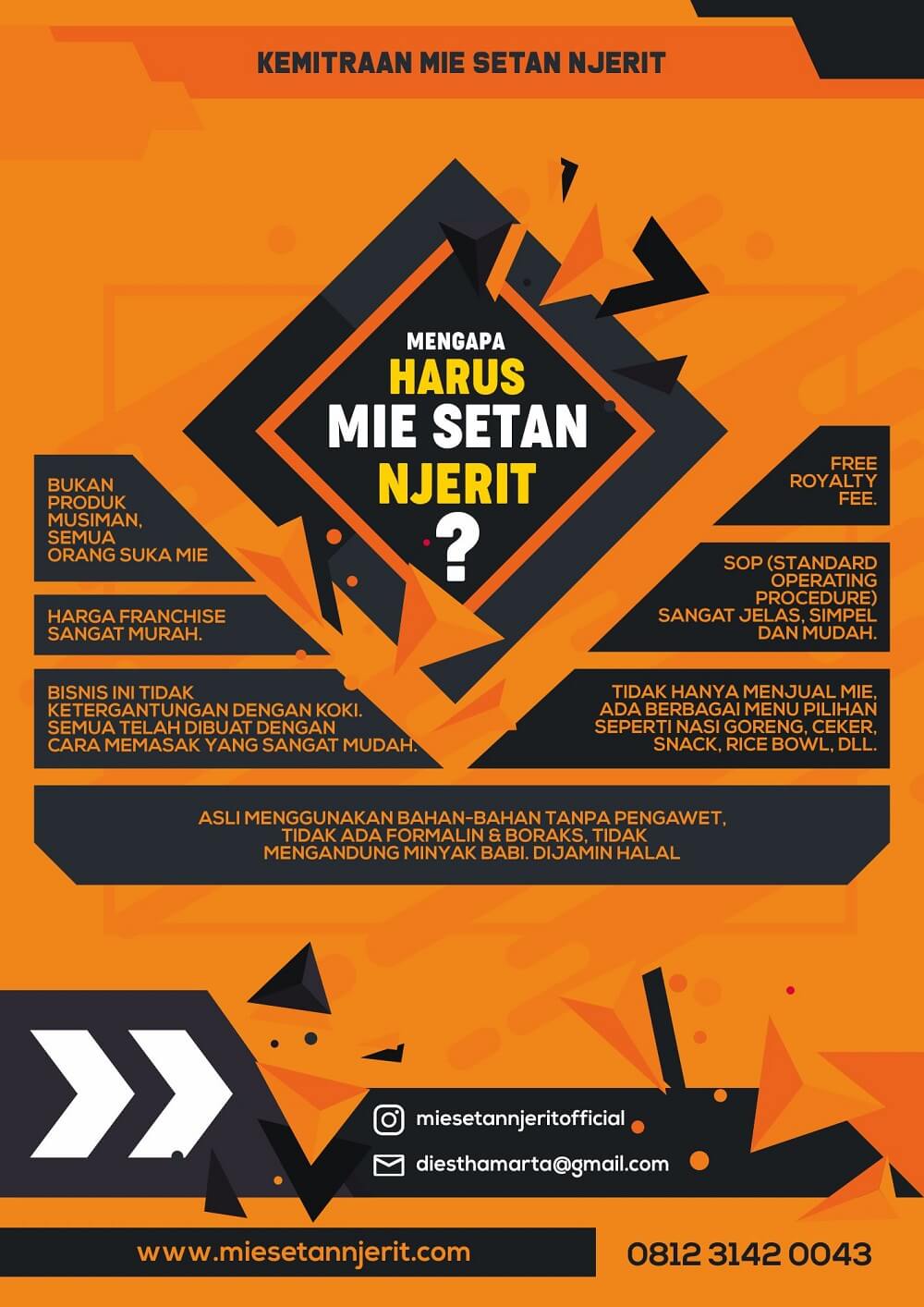 Franchise Mie Setan Njerit - Paket Usaha Kedai dan Warung
