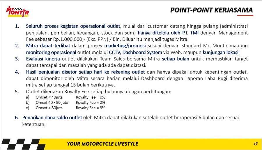 Franchise Bengkel Motor Mr. Montir