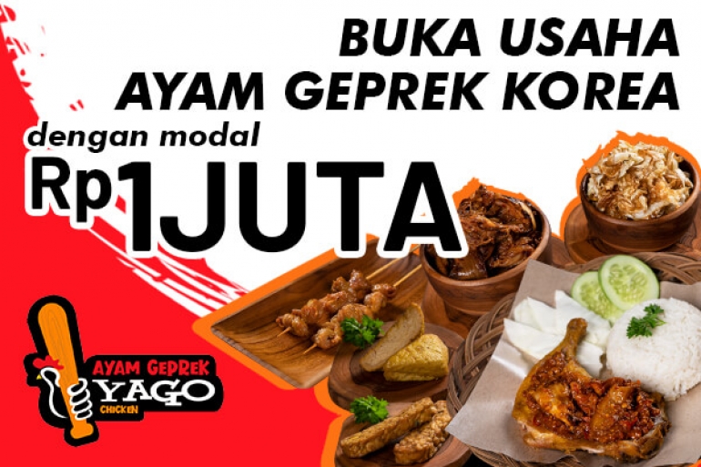 Yago Franchise Ayam Geprek Korea - Mulai 1 Juta Virtual Waralaba